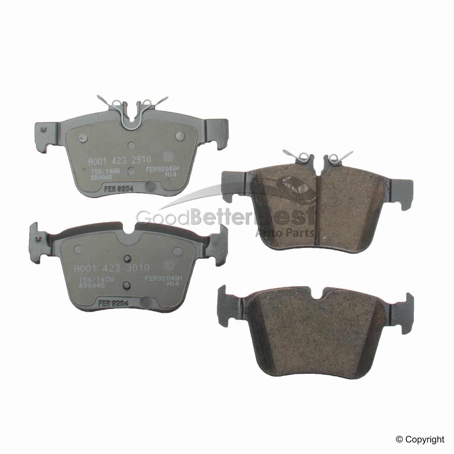 New Genuine Disc Brake Pad Set Rear 0004208200 0084201420 for Mercedes ...