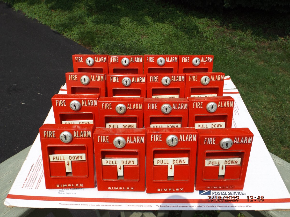 Simplex 425130 3a 30 V Fire Alarm Pull Station No Break Simplex Fire