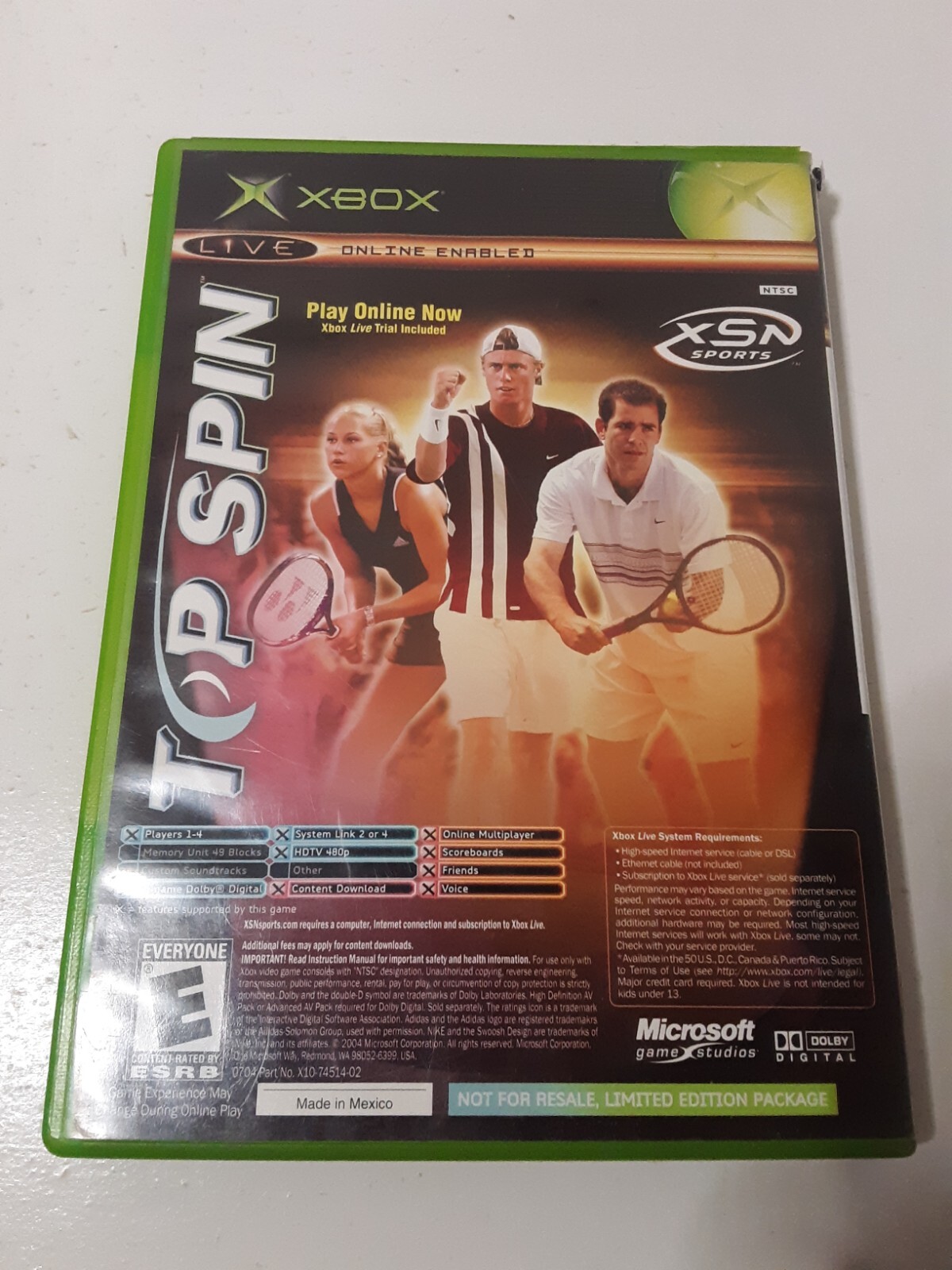 Xbox NCAA Football 2005 / Top Spin Video Game | eBay