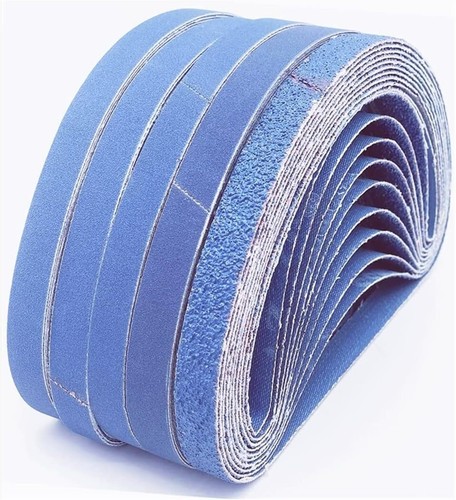 10PCS File Sanding Belts 40/60/80/120# Zirconium Abrasive Belt 10mm ...