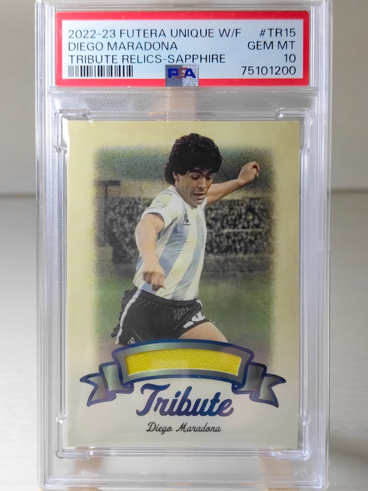 2022-23 Futera Unique World Football - Tribute Relics Sapphire #TR15 ...