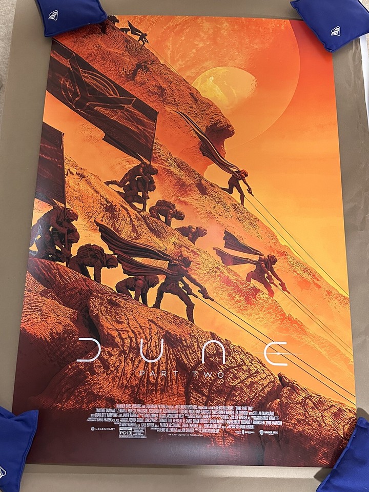 Dune Part Two Variant Pascal Blanche Screen Print Art Limited X/100 Bottleneck | eBay