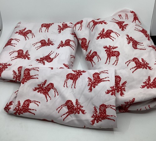 Holiday Jeffrey Banks Home Tween Size Sheet Set Reindeer Christmas | eBay