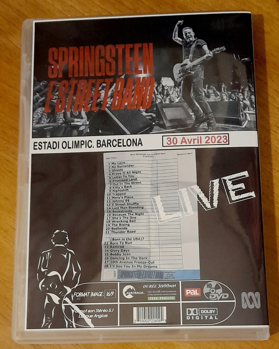 Portada Del Dvd De Trieste De Bruce Springsteen 2012