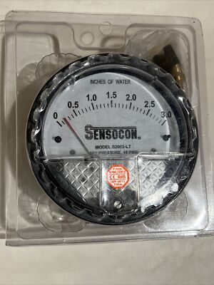 Sensocon S2003-LT Series S2000 Differential Pressure Gauge MAX PRESSURE ...