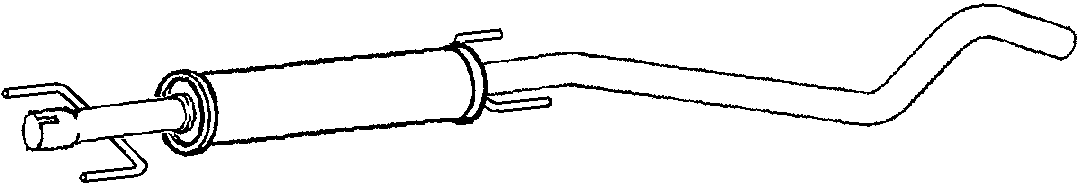 Exhaust Pipe For Opel Vauxhall Meriva Combo MPV Van/MPV 1.3 CDTI 1.3 ...