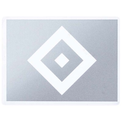 HSV Aufkleber Raute silber transparent Hamburger SV Logo HSV Auto ...