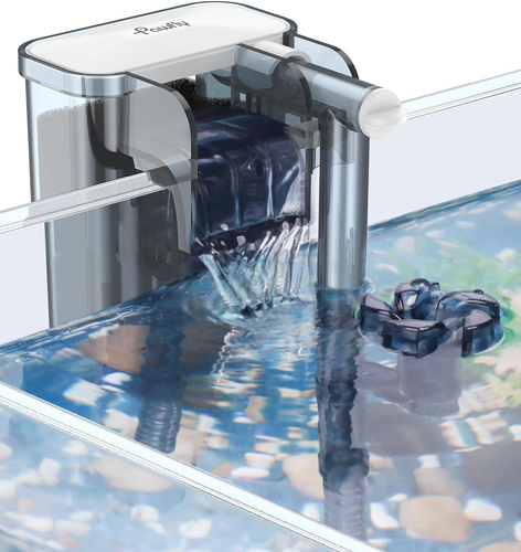 Ultra Quiet HOB Aquarium Filter for Tanks up to 5 Gallons, 60 GPH ...