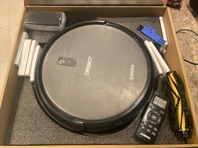 ECOVACS DEEBOT DN622 Black Robotic Vacuum Remote Cleaner Self Charging ...