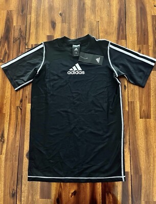 Adidas Boys Rash Guard Medium 10 - 12 Swim Shirt Black Rashguard Summer ...