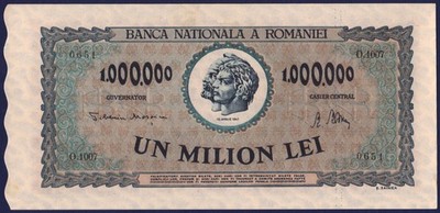 ROMANIA - P60 - 1000000 Lei - 1947 - UNCIRCULATED | eBay