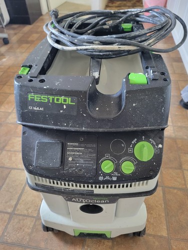 FESTOOL CLEANTEC CT36 E AC HEPA Vacuum! For Drywall Sanding ...
