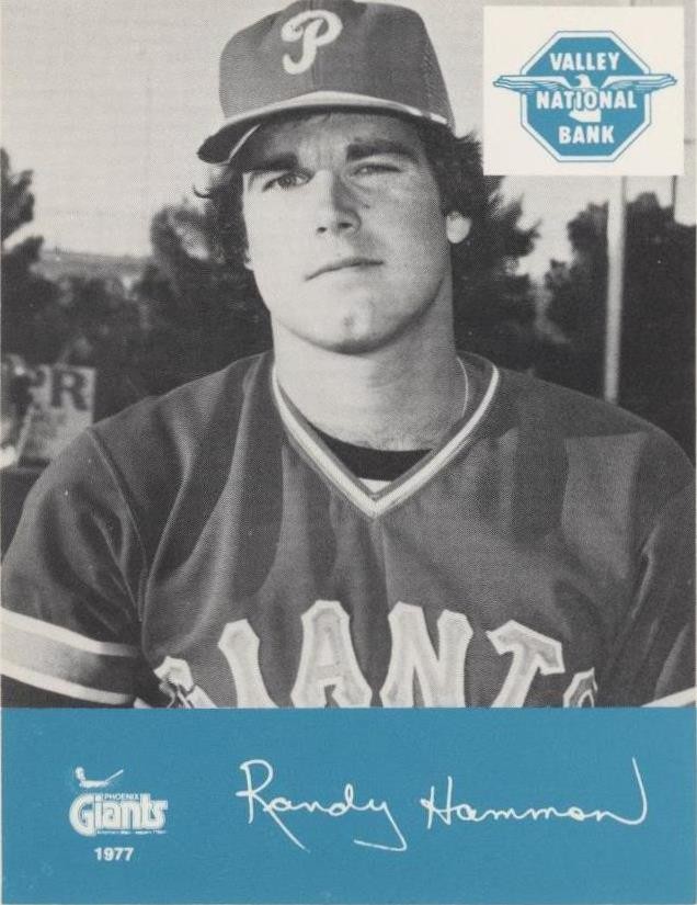 1977 Valley National Bank Phoenix Giants - Randy Hammon (RC) for sale ...
