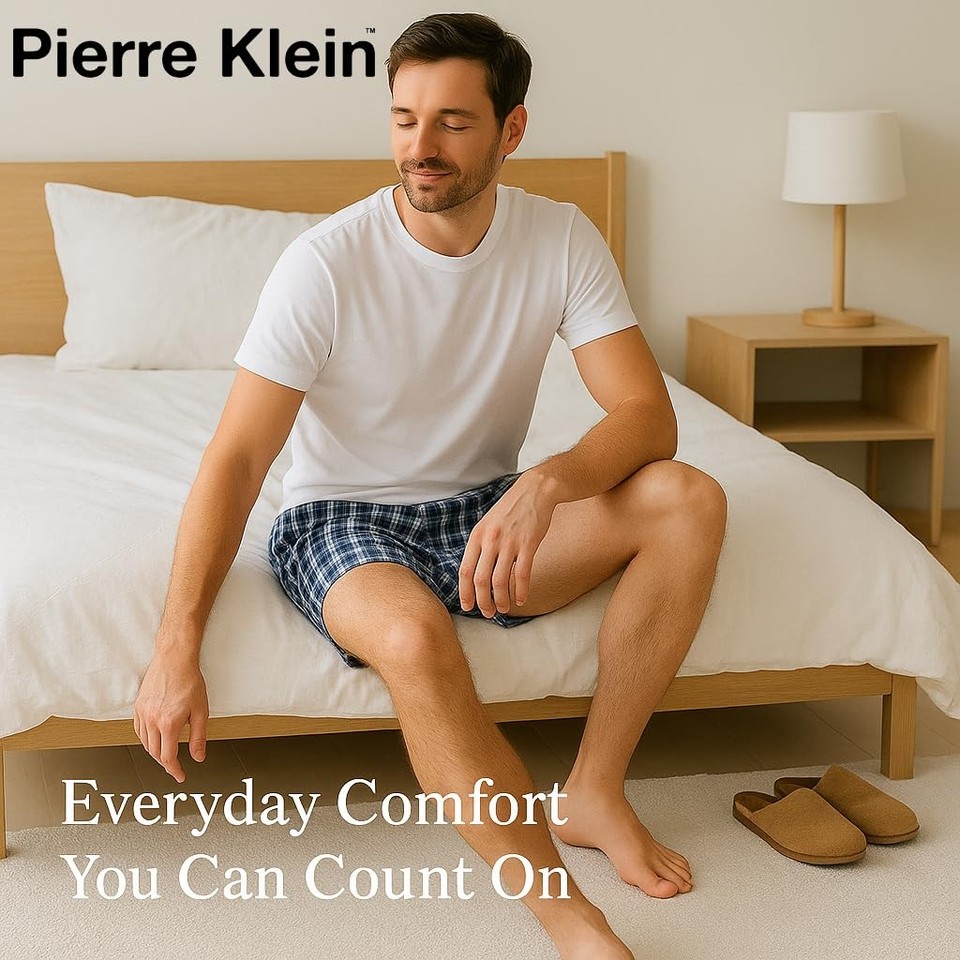 Pierre Klein 12 Pairs Men's Woven Boxer Shorts – Everyday Comfort ...