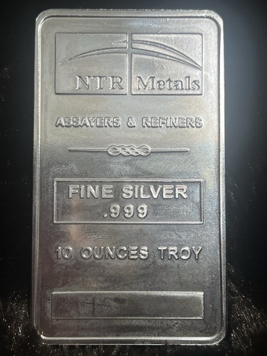 NTR Metals 10oz Silver Bar .999 Fine | eBay