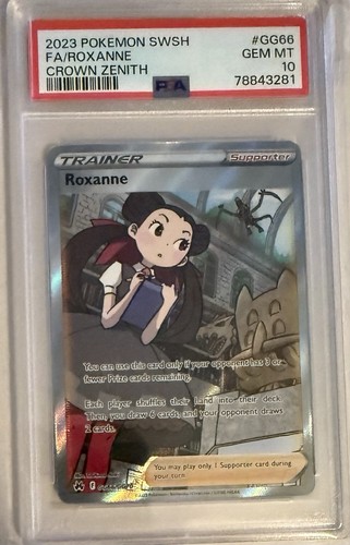 PSA 10 💎 Pokemon Roxanne Full Art Trainer #GG66 | eBay