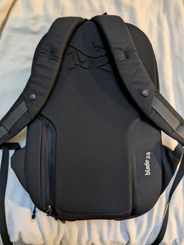 Arcteryx Blade 24 Black Laptop Backpack Padded Red Interior | eBay