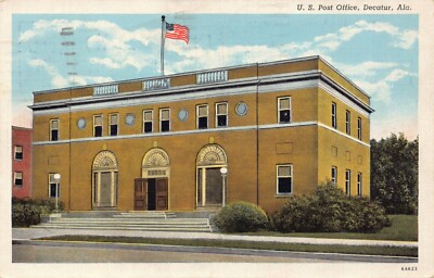 AL~ALABAMA~DECATUR~U.S. POST OFFICE~MAILED 1941 | eBay