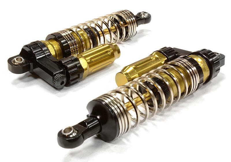 V2 Progressive Spring Piggyback Shocks for SCX-10, SCX10 II & SCX10 III ...