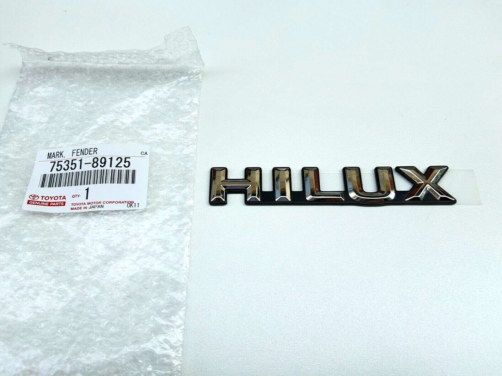 GENUINE HILUX LOGO EMBLEM BADGE FOR TOYOA HILUX LN85-111 SR-5 MIGHTY-X ...