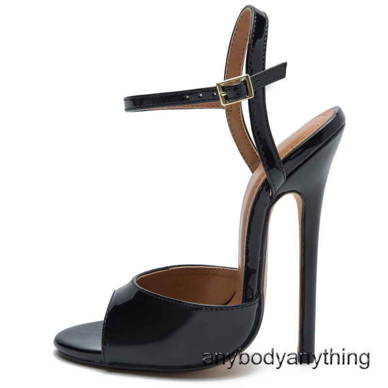 Women Very High Heel Stiletto Party Dress Shoes Open Toe Buckle Sandals ...