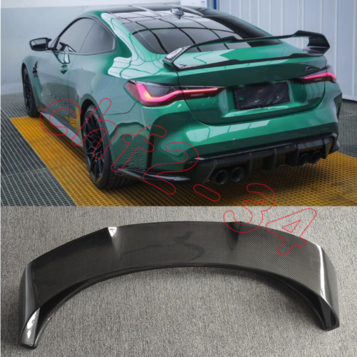 For BMW 4 Series G22 M4 G82 Real Carbon GT Style Rear Trunk Spoiler ...