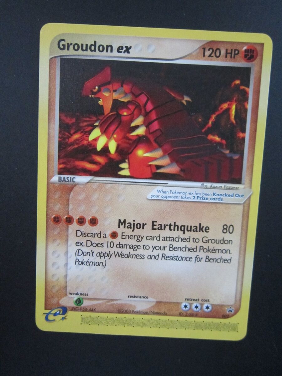 GROUDON EX POKEMON CARD BLACK STAR PROMO 002 NON HOLO NEVER GROUDON EX POKEMON CARD BLACK STAR PROMO 002 NON HOLO NEVER