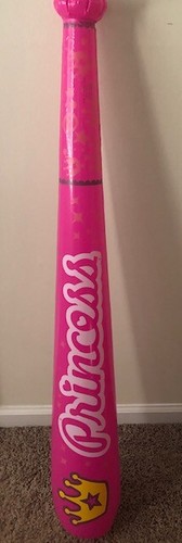 42” Pink Inflatable Princess Baseball Bat *New* Toy Birthday Pool Party ...