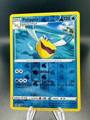 Pokemon TCG - Reverse Holo Pelipper 42/192 - Rebel Clash 2020 | eBay