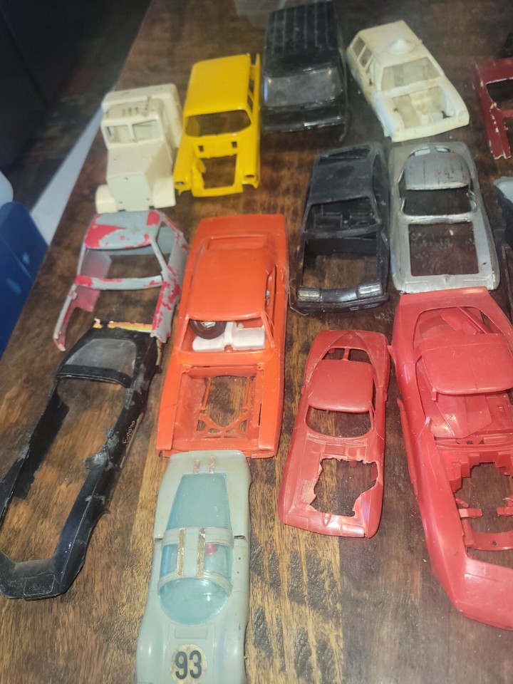 Large Junk Yard Lot Vintage Plastic Model Car Parts And Pieces | eBay