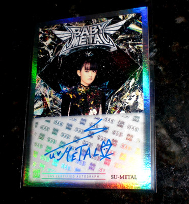 BABYMETAL x GAS Metal Fourth COMPLEX SU-METAL Auto Autograph Signed ...