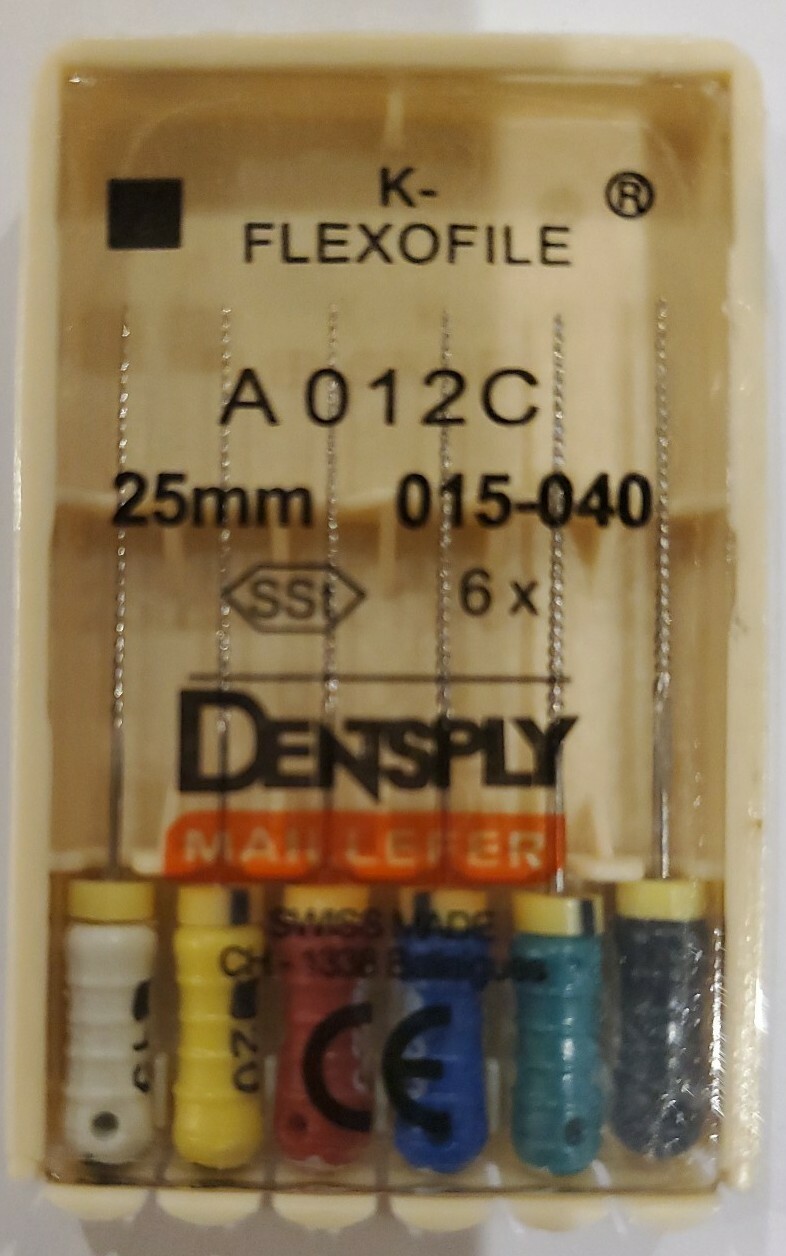 Dentsply Maillefer K-Flexofile Endodontic Dental Files 1 Pack 015-040 ...