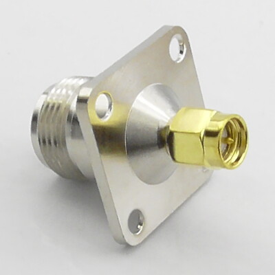 SMA Male Plug to N Type Female Socket Chassis Panel Mount Bulkhead ...