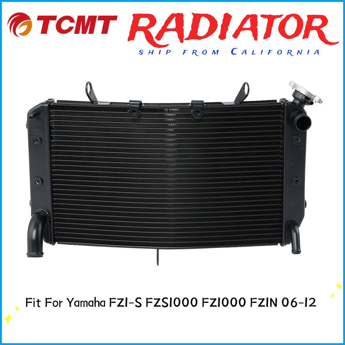 Radiator Cooler Cooling Fit For Yamaha FAZER 1000 FZ1-S FZS FZ1000 FZ1N ...