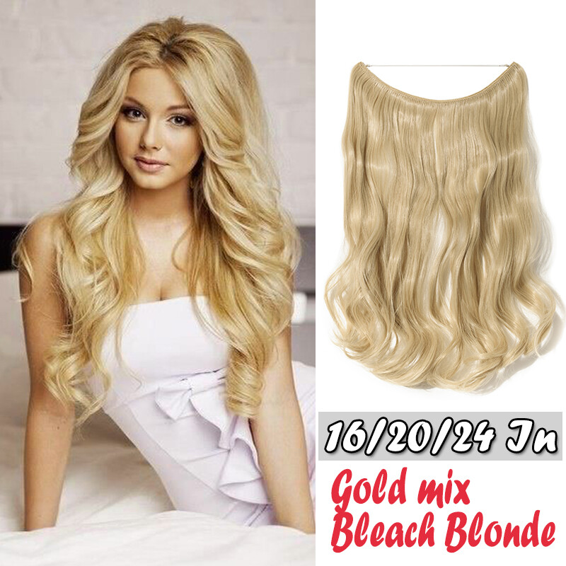 100% Natural As Human Thick Invisible Wire Softs Secret Wire In Hair ...