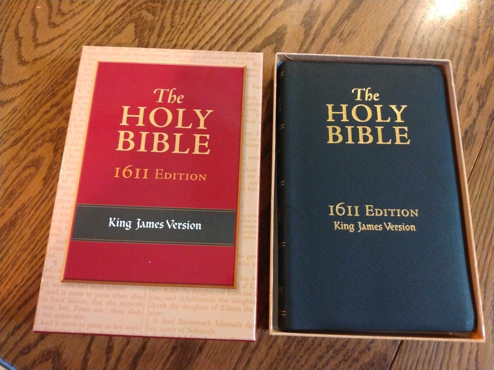 KJV 1611 Bible 400th Anniversary Edition Genuine Leather ~ with ...