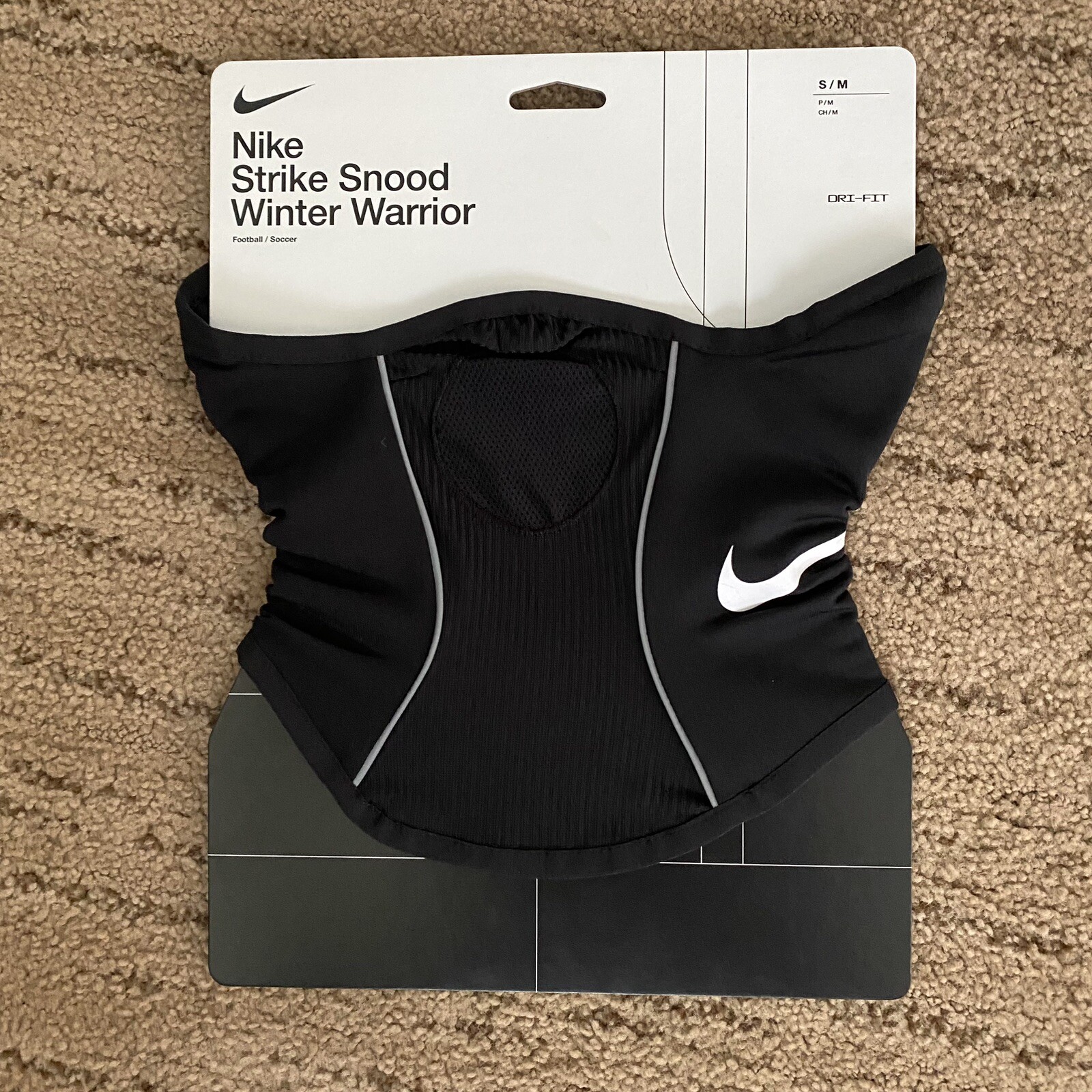 NIKE DRI-FIT Stike Winter Warrior Snood S/M Great For Sports Soccer ...
