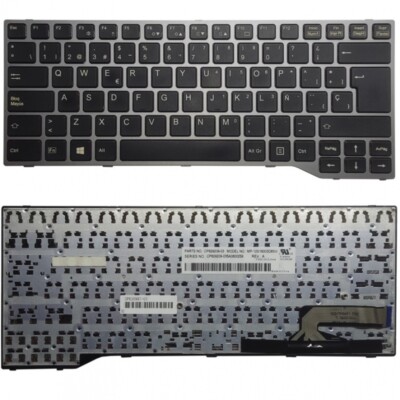 Keyboard Spanish MP-12S16003D85W Laptop Fujitsu Lifebook E744 E746 ...