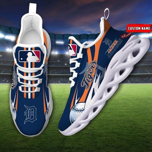 Personalized Detroit Baseball Team Tigerss Sneaker Max Soul Shoes For ...