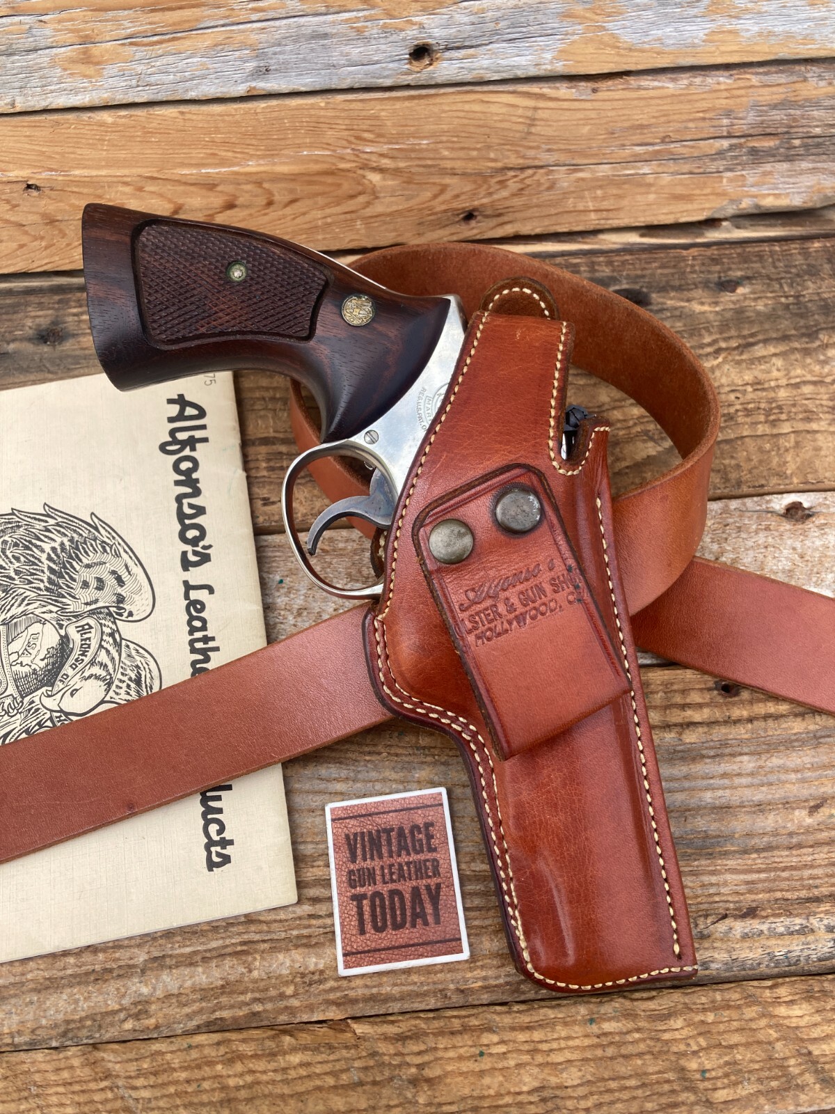 Alfonsos Of Hollywood Leather Lined OWB IWB Holster for Smith S&W K 4 ...