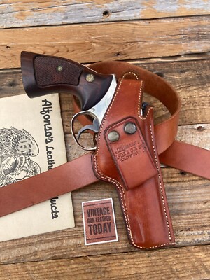 Alfonsos Of Hollywood Leather Lined OWB IWB Holster for Smith S&W K 4 ...