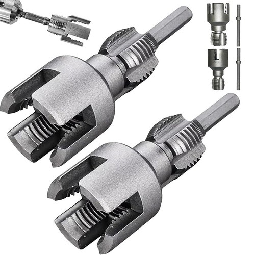 2PC Pipe Threading Tool Dual Function for Internal External Thread ...