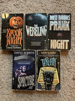 David Robbins Horror Novel Lot - Spectre, Prank Night, Spook Night ...