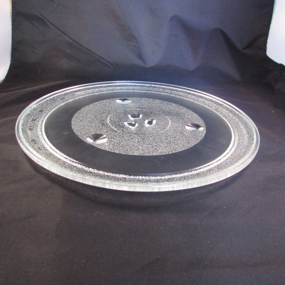Microwave Glass Turntable Plate 12 3/8" Track 9 15/16" Dime Size Center ...