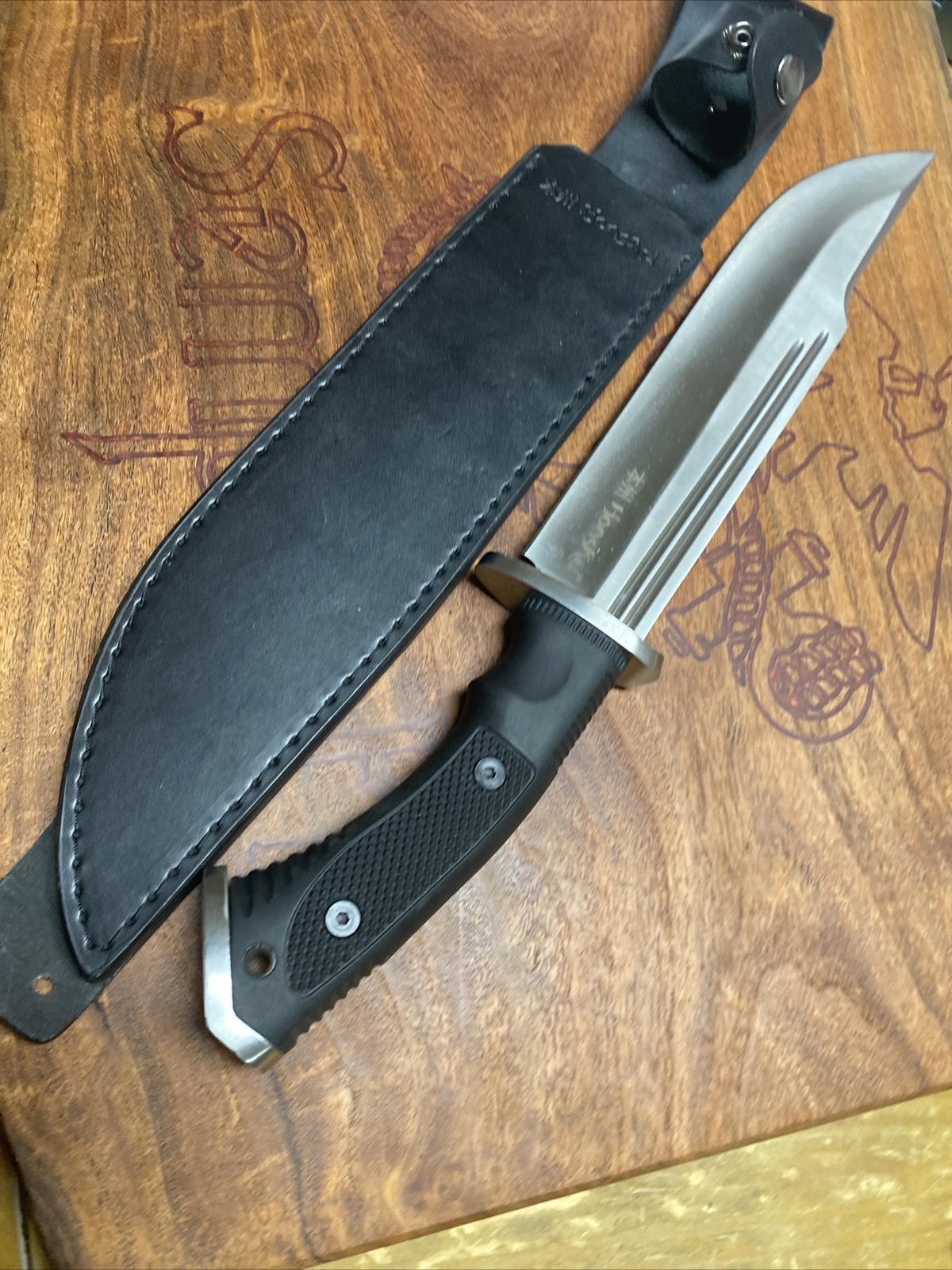 United Cutlery Honshu Conqueror Bowie Fixed Blade Knife W/ Leather ...