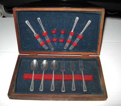 Vintage 10 Piece Child's Aluminum Flatware Silverware Pretend Made in ...