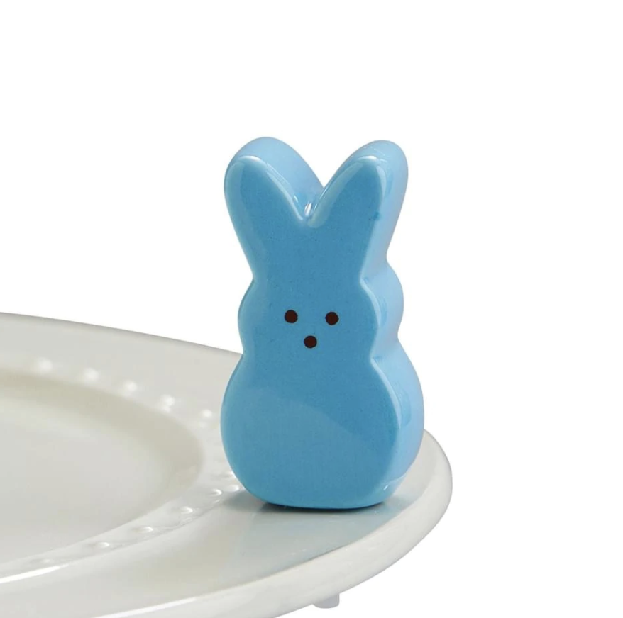 Nora Fleming Mini BLUE PEEP Easter Bunny Rabbit A273 Ceramic Platter Charm rare | eBay