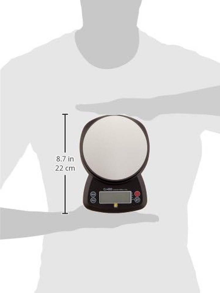 CJ-4000 Compact Digital Weigh Scale 4000G X 0.5G PCS Jscale Black AC ...