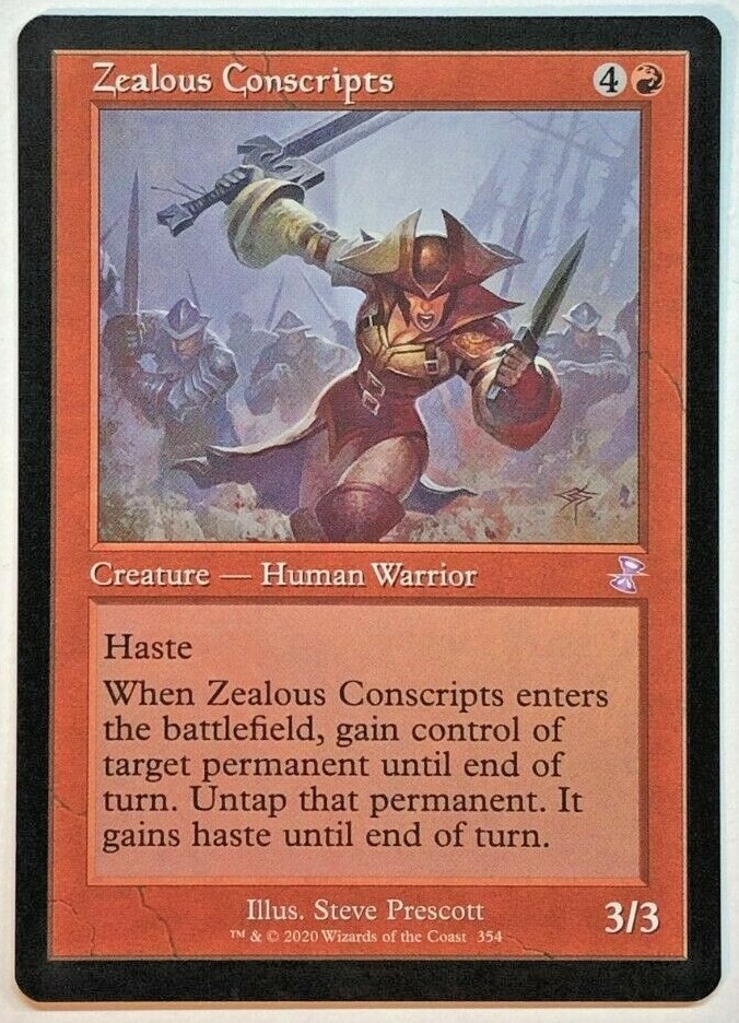 MTG+Zealous+Conscripts+Time+Spiral+Remastered+354+Regular+Special for ...