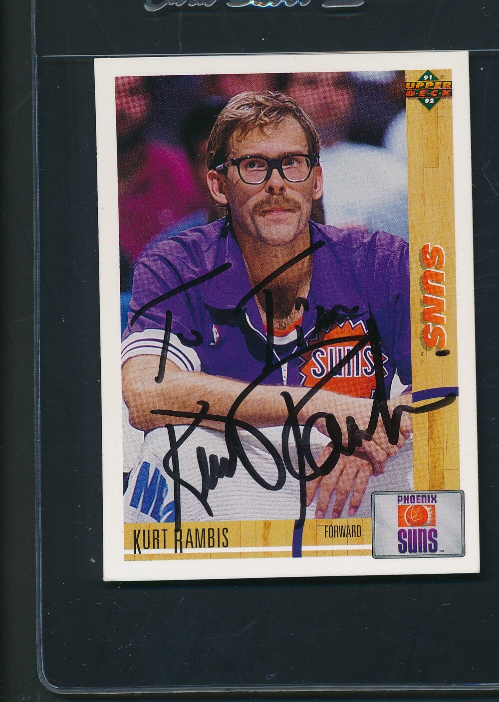 1991/92 Upper Deck #391 Kurt Rambis Suns Signed Auto *A289 | eBay